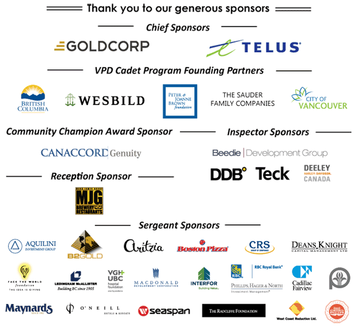 sponsors – Vancouver Police Foundation