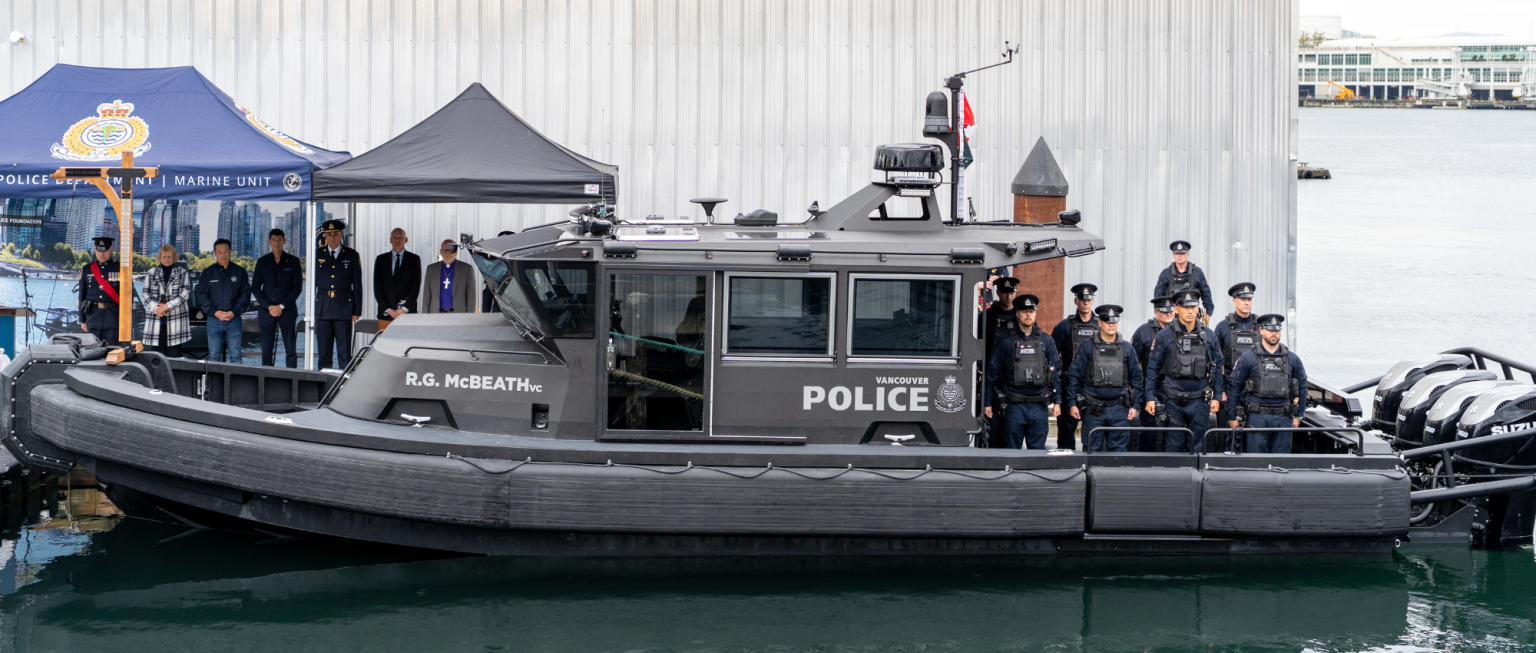 New Marine Unit Vessel ‘R.G. McBeath V.C.’ Christened in Formal ...